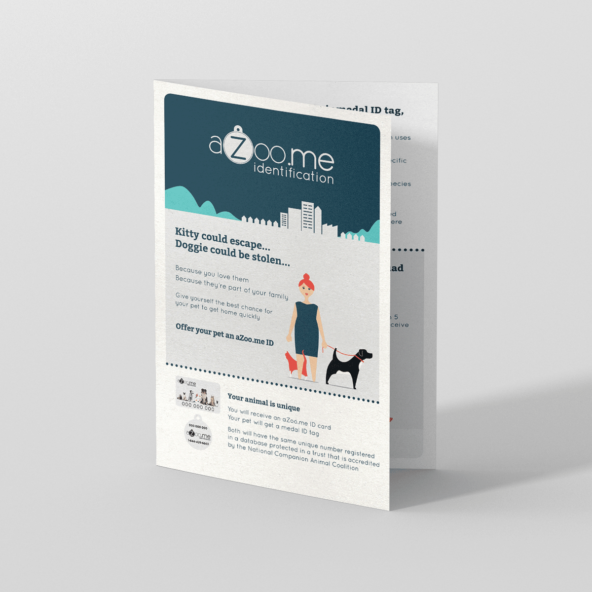 Flyer for pet owner (pk/20) – aZoo.me Identification